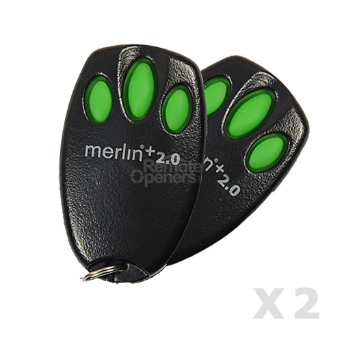 2 x C945 Merlin Garage Remotes To Suit MT230,MT5580,MT60,MT800,MT600 ...